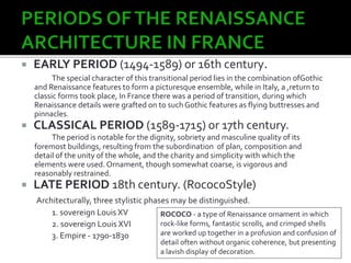 Renaissance architecture in france | PPTX