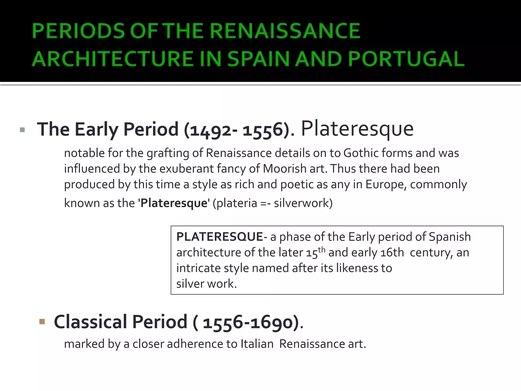 Renaissance architecture in spain | PPTX