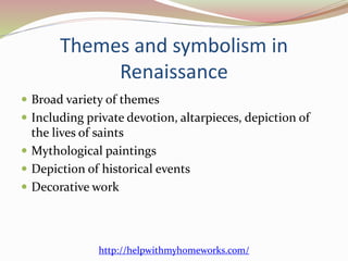 Renaissance art | PPTX | Drawing and Sketching | Arts and Crafts