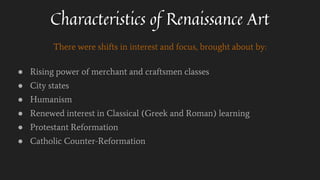 Renaissance Art- Intro to Art History for High School | PPTX