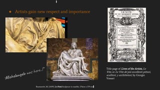 Renaissance Art- Intro to Art History for High School | PPTX