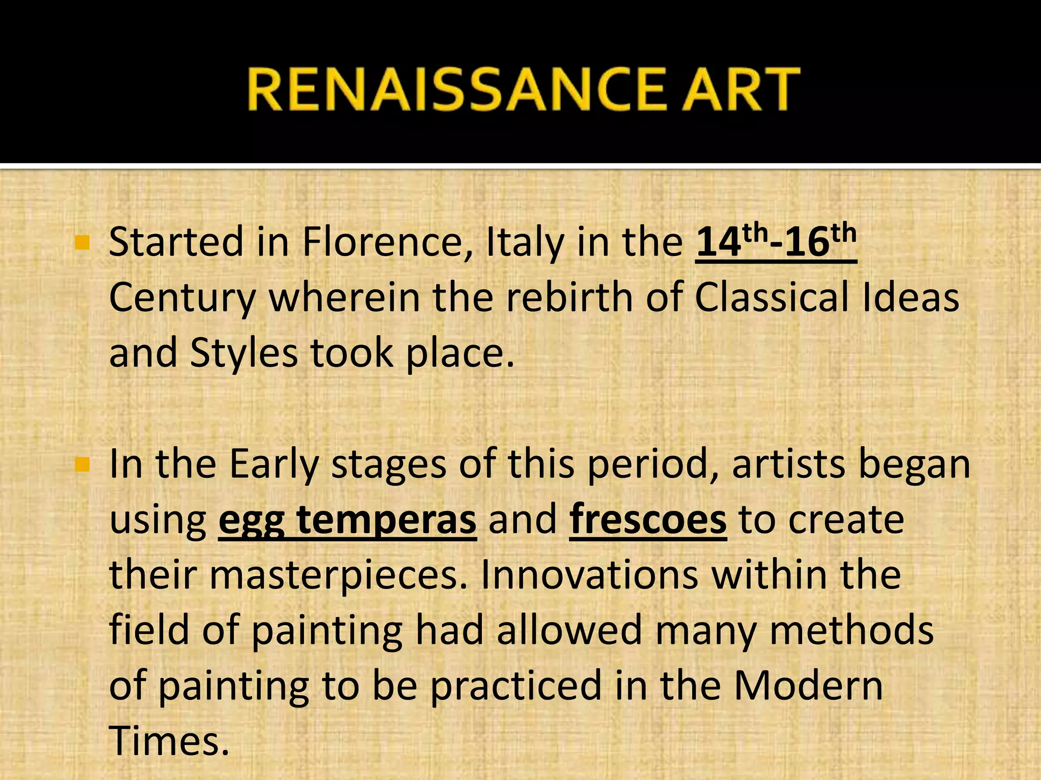 Renaissance Art and Mannerism by Stephen Gomez | PPT