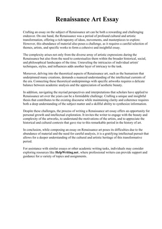 Renaissance Art Essay.pdf