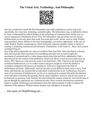 Renaissance Art Essay Example | PDF