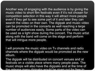 Music Video Creative critical reflection | PPTX