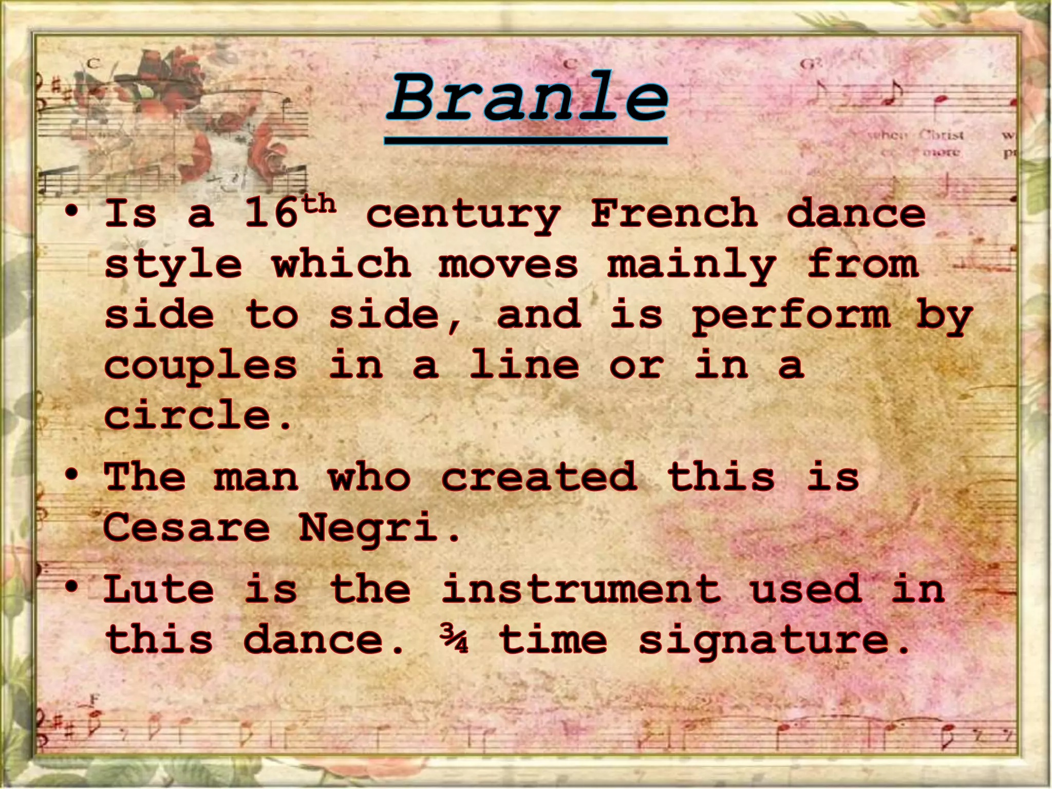 Renaissance (dance) | PPTX