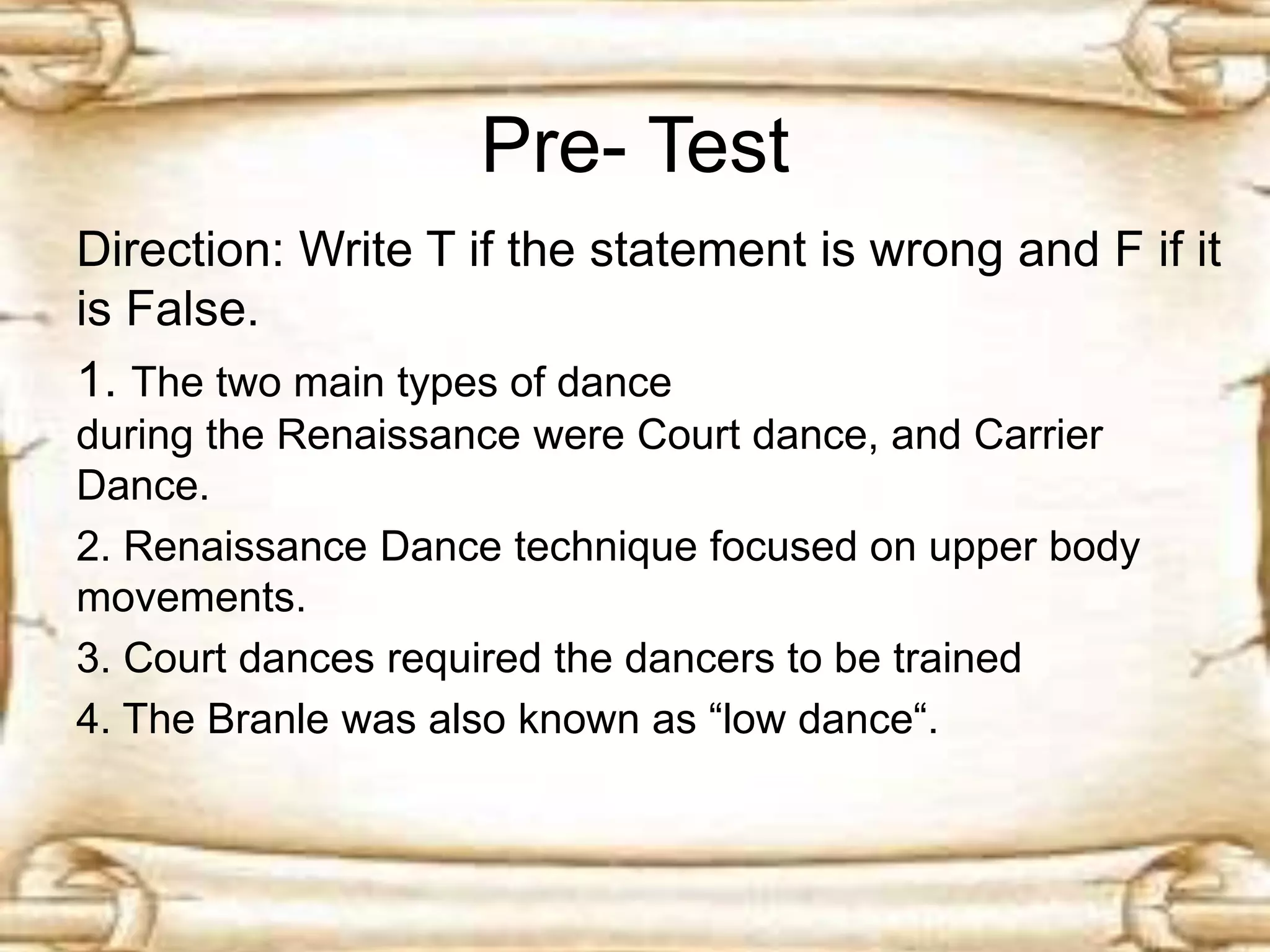 Renaissance (dance) | PPTX