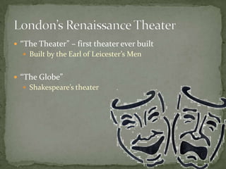 Renaissance Drama | PPTX