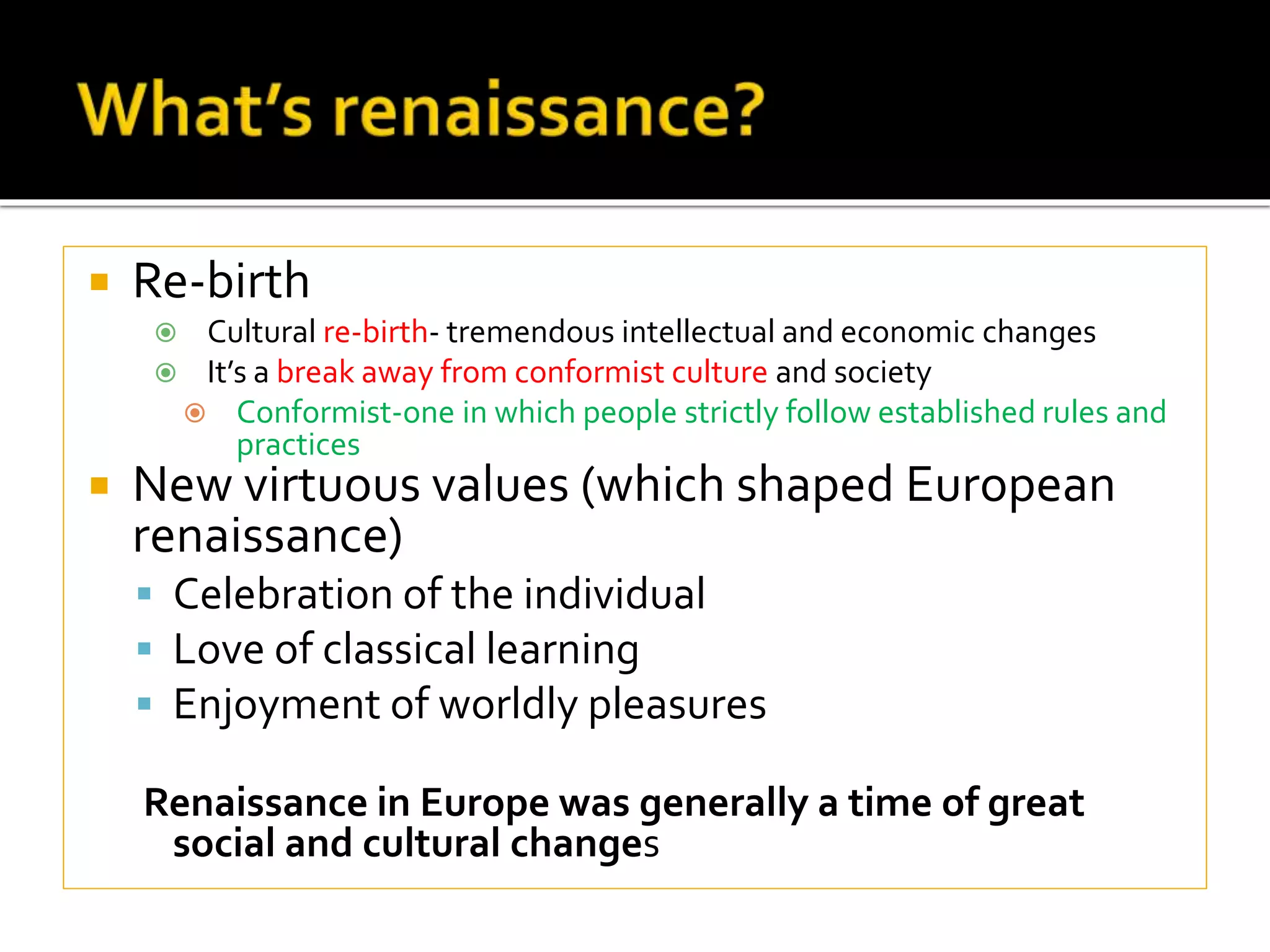 Renaissance economics | PPTX