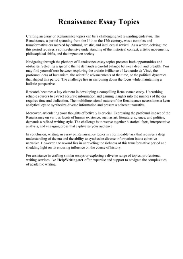 Renaissance Essay Topics.pdf