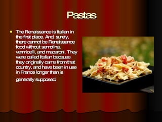 Renaissance Food & Drink | PPT