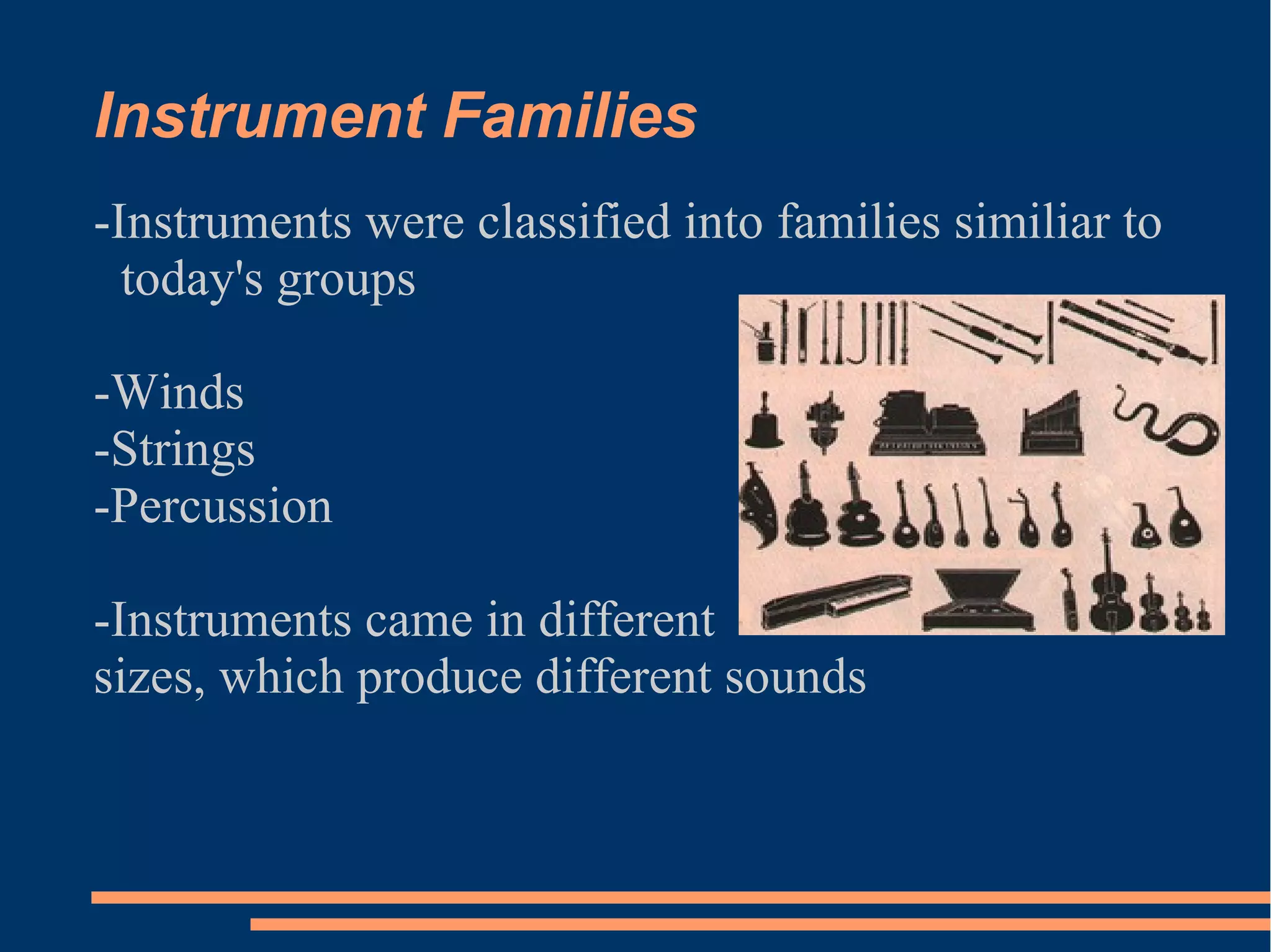 Renaissance instruments | ODP