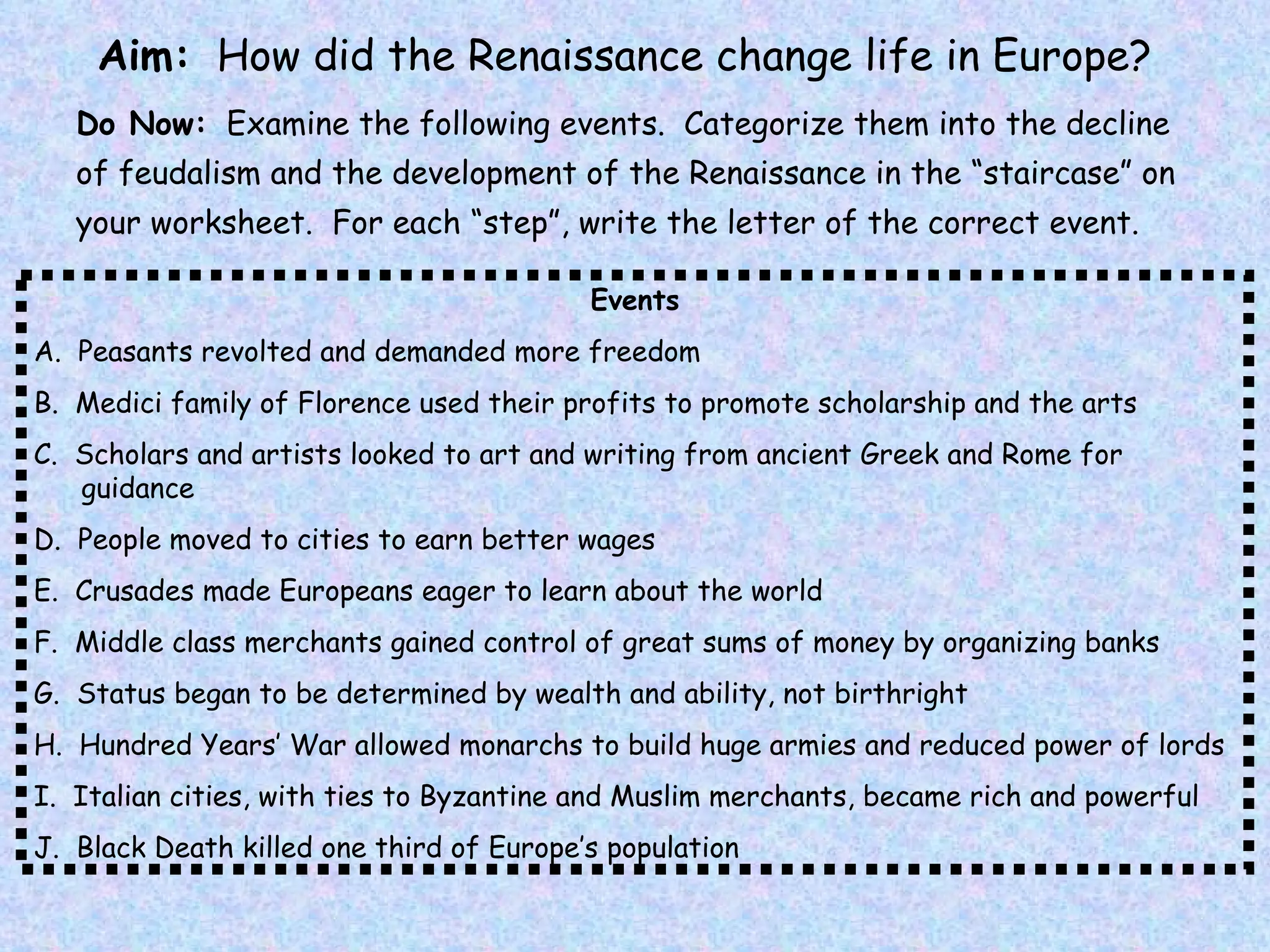 Renaissanceintro[1] | PPT