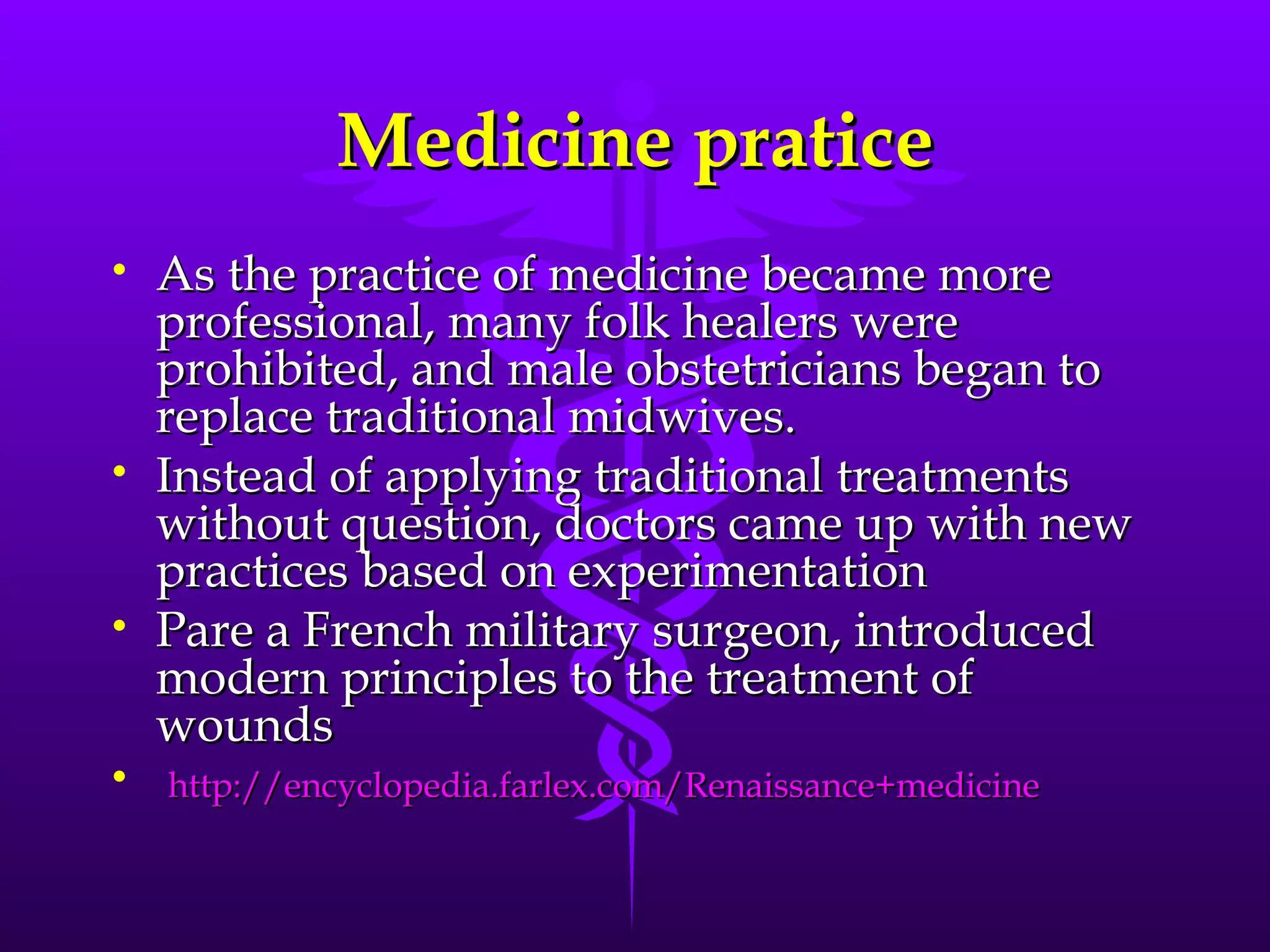 Renaissance Medicine | PPT