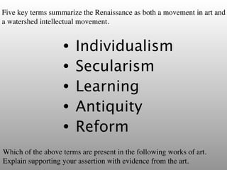 Renaissance new directions 1213 | PPT