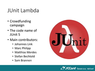 Renaissance of JUnit - Introduction to JUnit 5 | PPTX