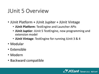 Renaissance of JUnit - Introduction to JUnit 5 | PPTX