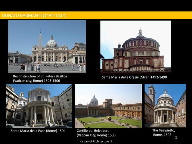 Renaissance part 3 bramante palladio | PPT