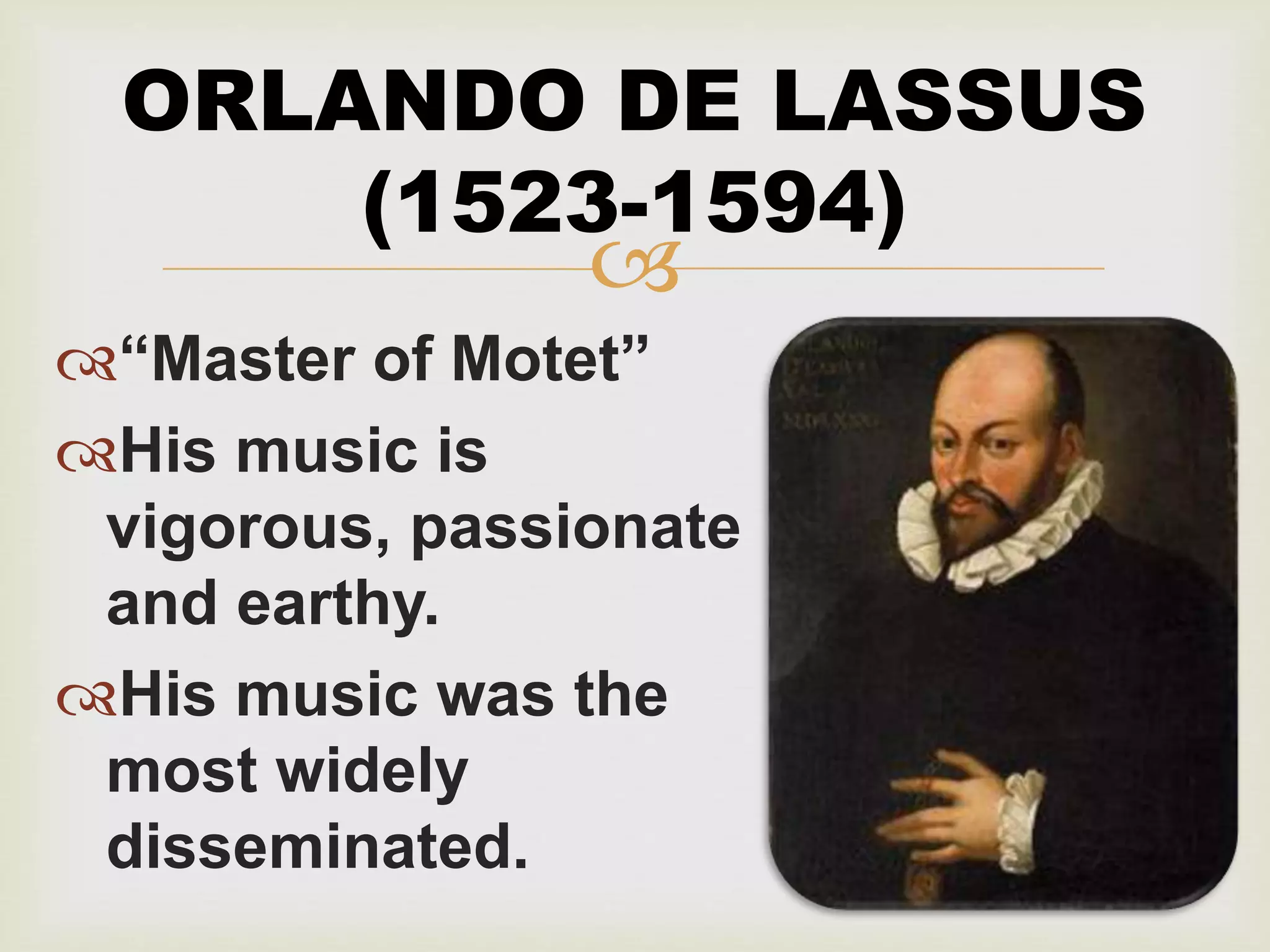 MUSIC OF THE RENAISSANCE PERIOD | PPTX