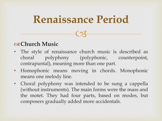 Renaissance period | PPT