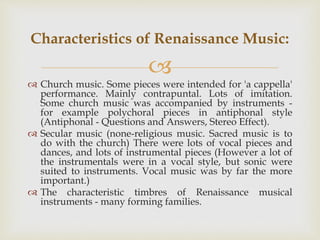 Renaissance period | PPT