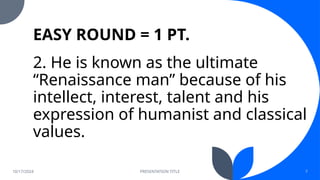 Renaissance Period 2nd quarter Quiz.pptx