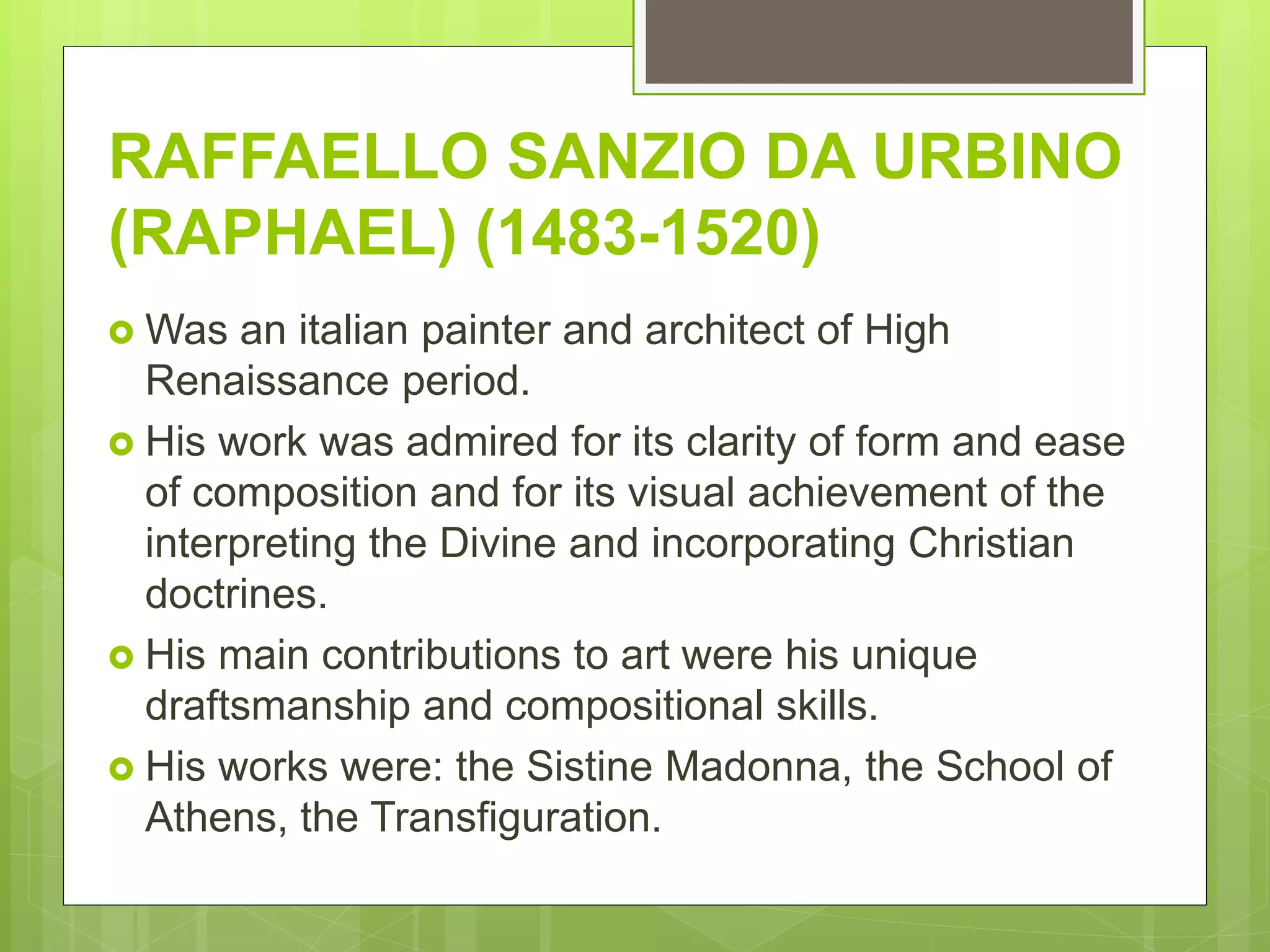 Renaissance and Baroque Art | PPTX