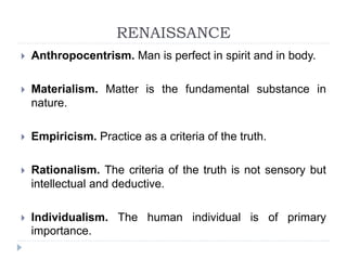 Renaissance philosophy | PPTX