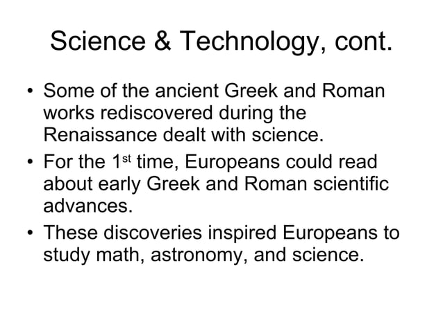 Renaissance powerpoint | PPT