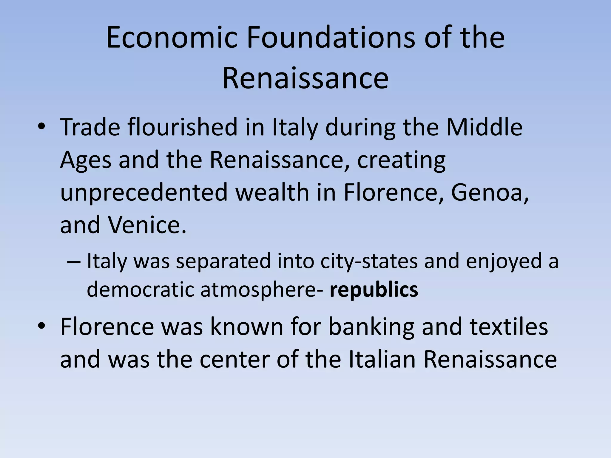 Renaissance Notes | PPT