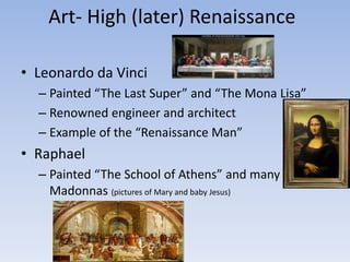 Renaissance Notes | PPT
