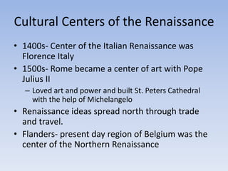 Renaissance Notes | PPTX