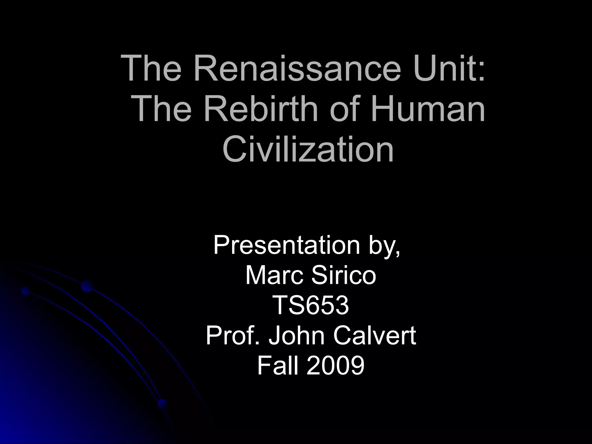 Renaissance Presentation | PPT