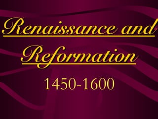 Renaissance & Reformation | PDF