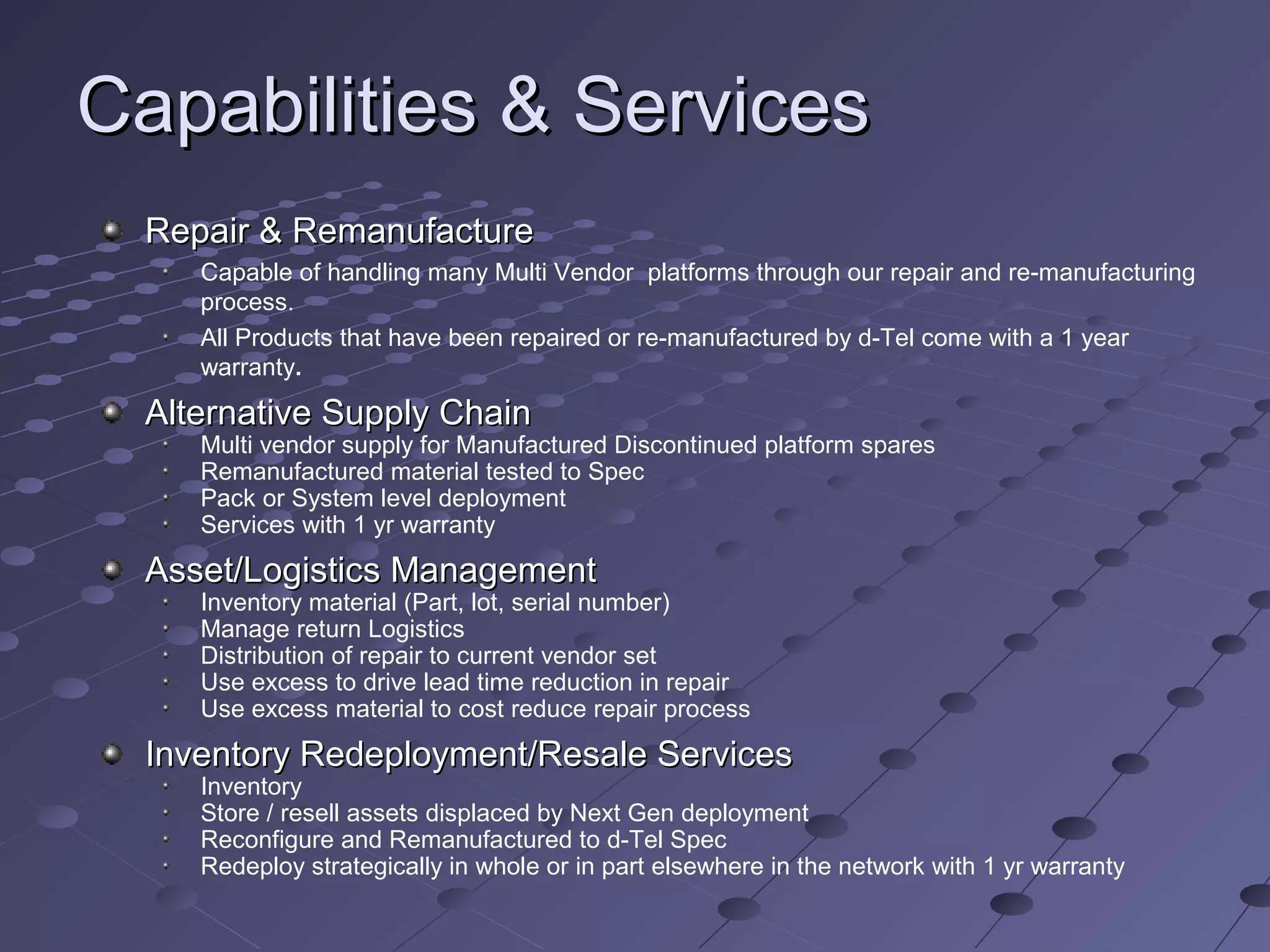 Renaissance Repair And Supply Overview | PPT