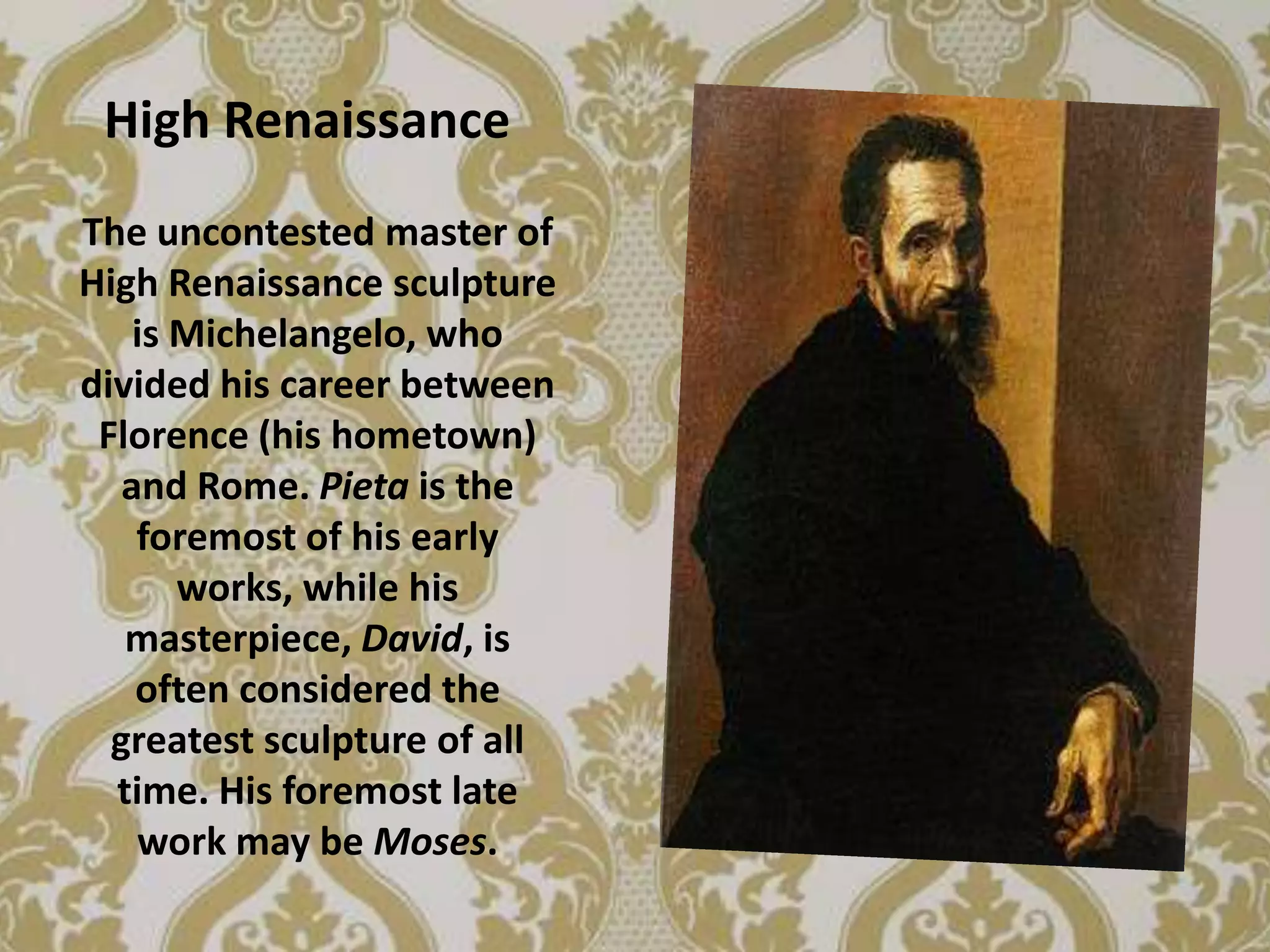 Renaissance sculpture | PPTX