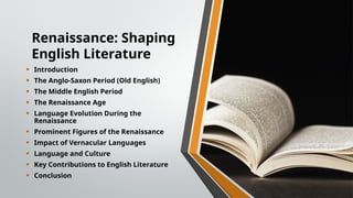 Renaissance_ Shaping English Literature-1.pptx