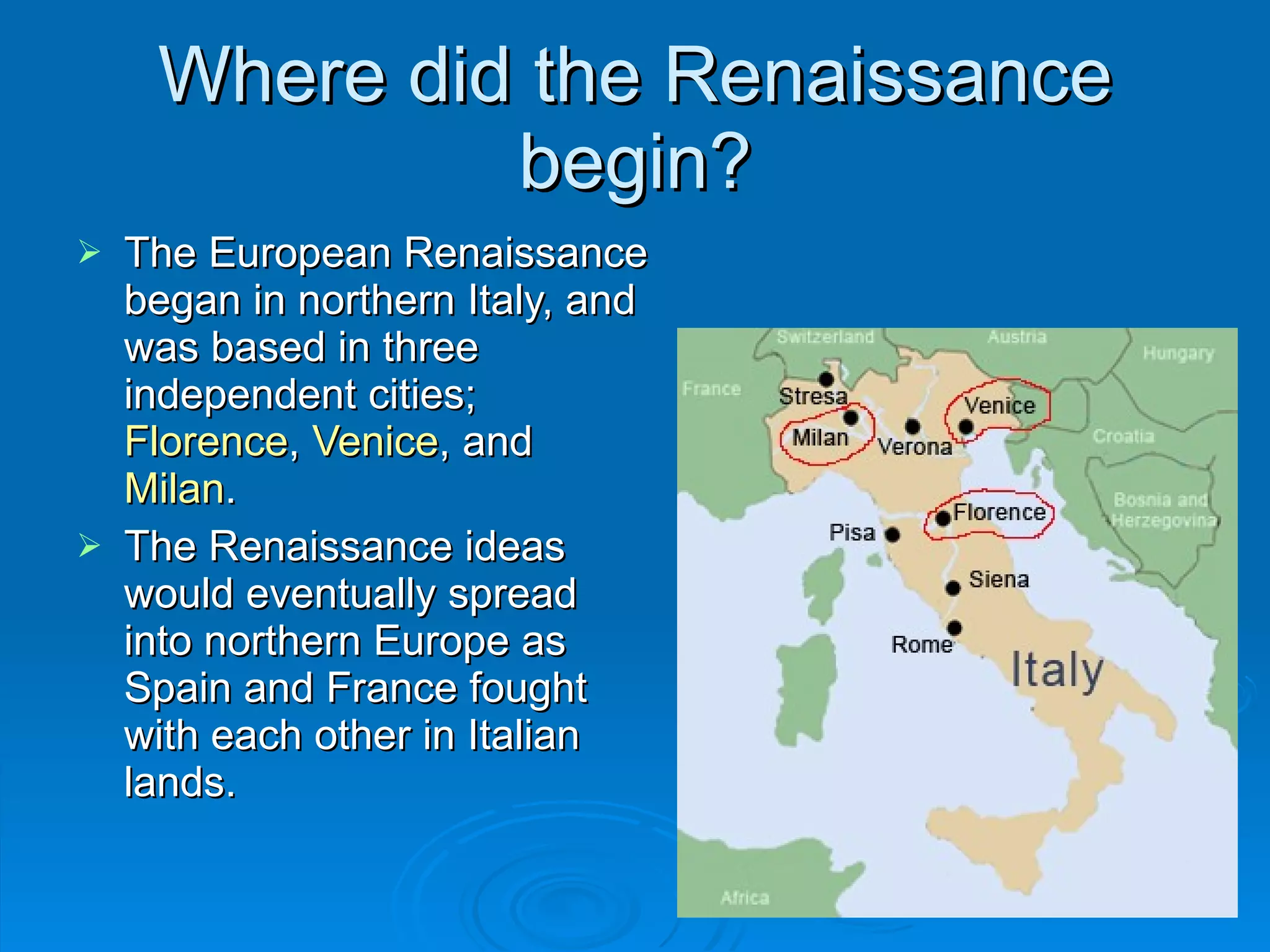 Renaissance Introduction | PPT