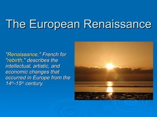 Renaissance Introduction | PPT