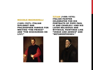 Renaissance Timeline by Mary Avgerinakou | PPTX