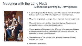 Renaissance Art to Mannerism Art Differences | PPT