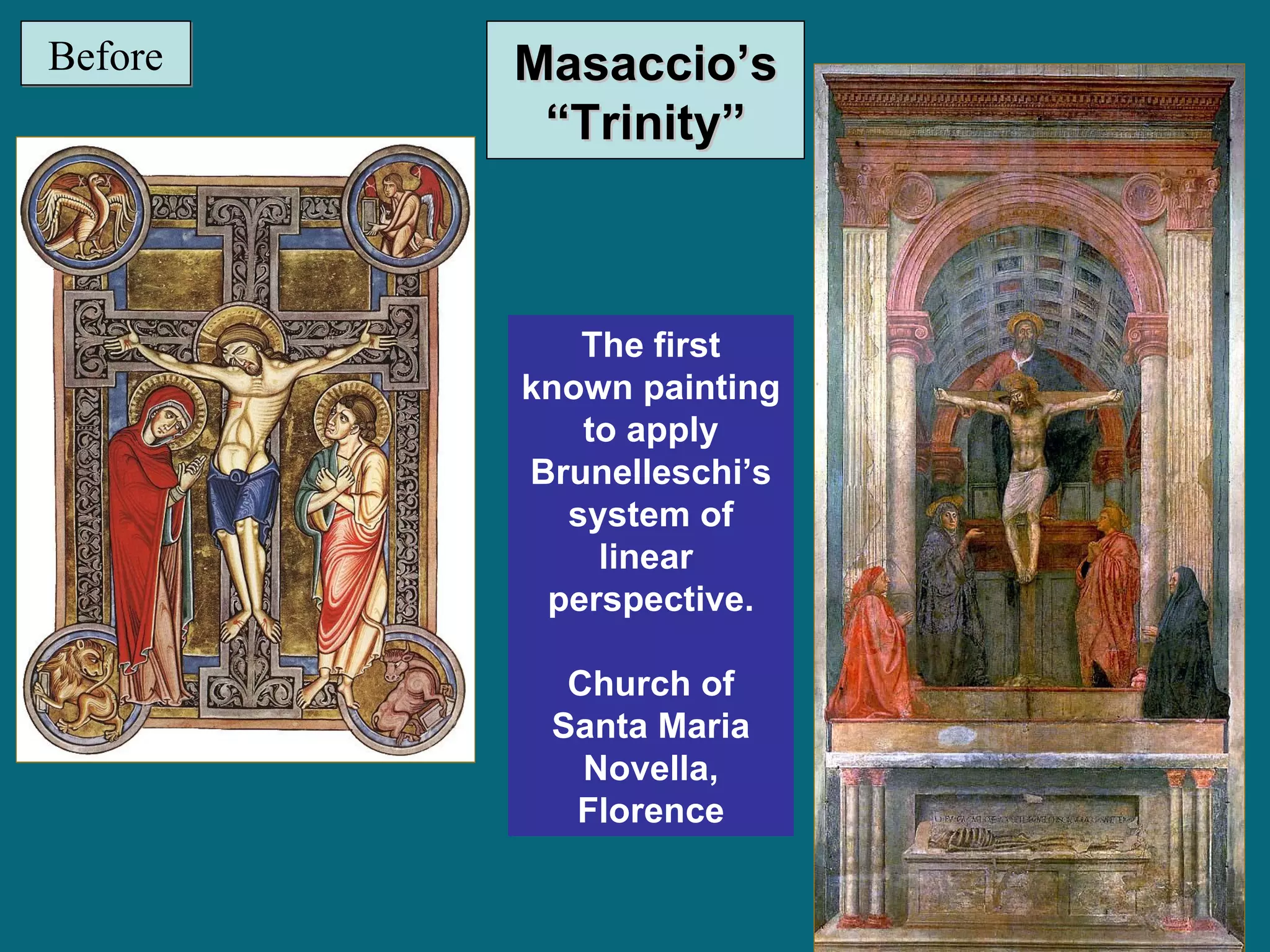 Renaissance vs. medieval art lesson ppt | PPT