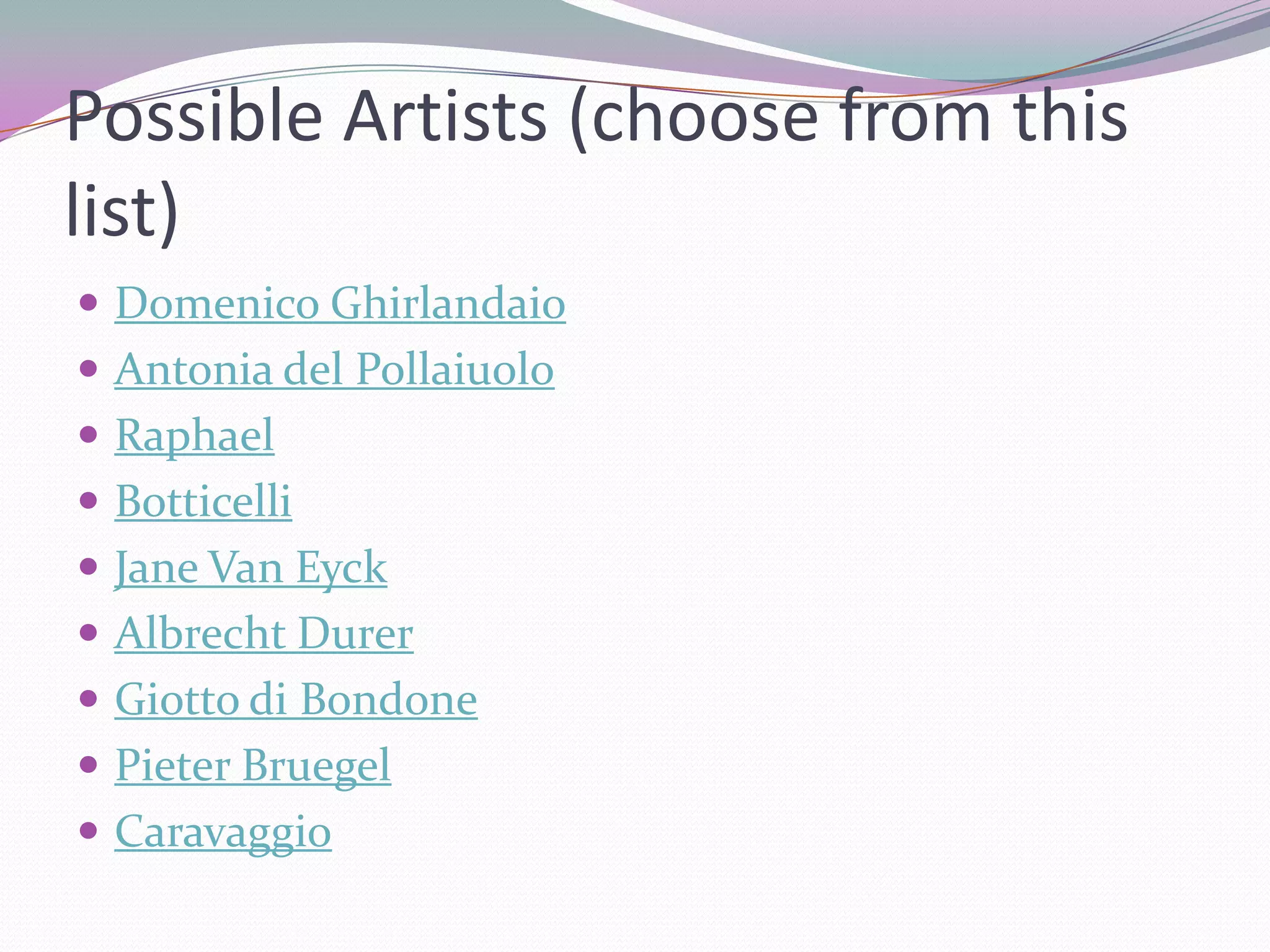 Renaissance webquest | PPT