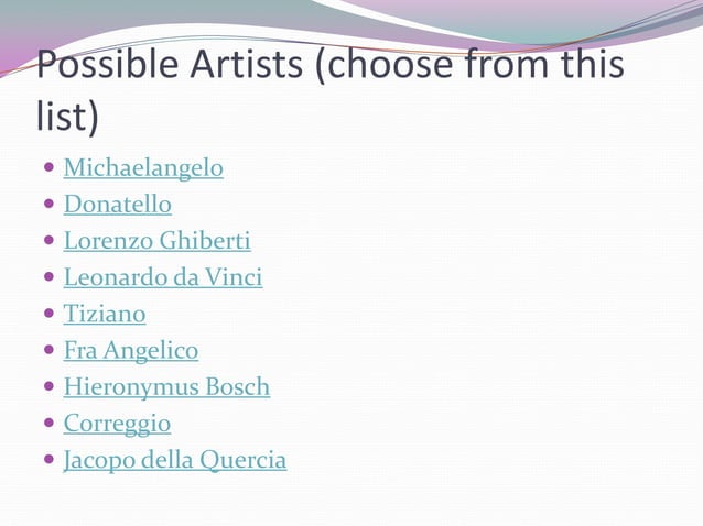 Renaissance webquest | PPT