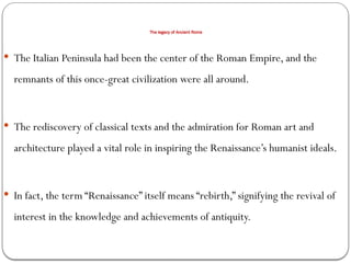 Renaissance Why it Started in Italy.pptx