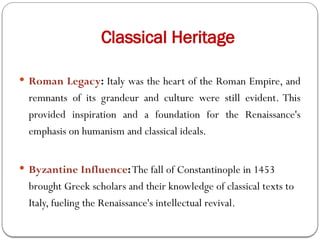Renaissance Why it Started in Italy.pptx