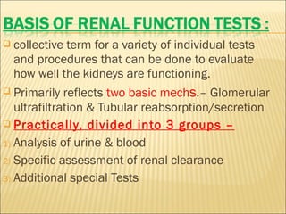 Renal-function-tests | PPT