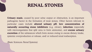Nephrolithiasis, pathophysiology and types | PPT