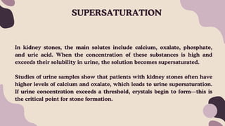 Nephrolithiasis, pathophysiology and types | PDF