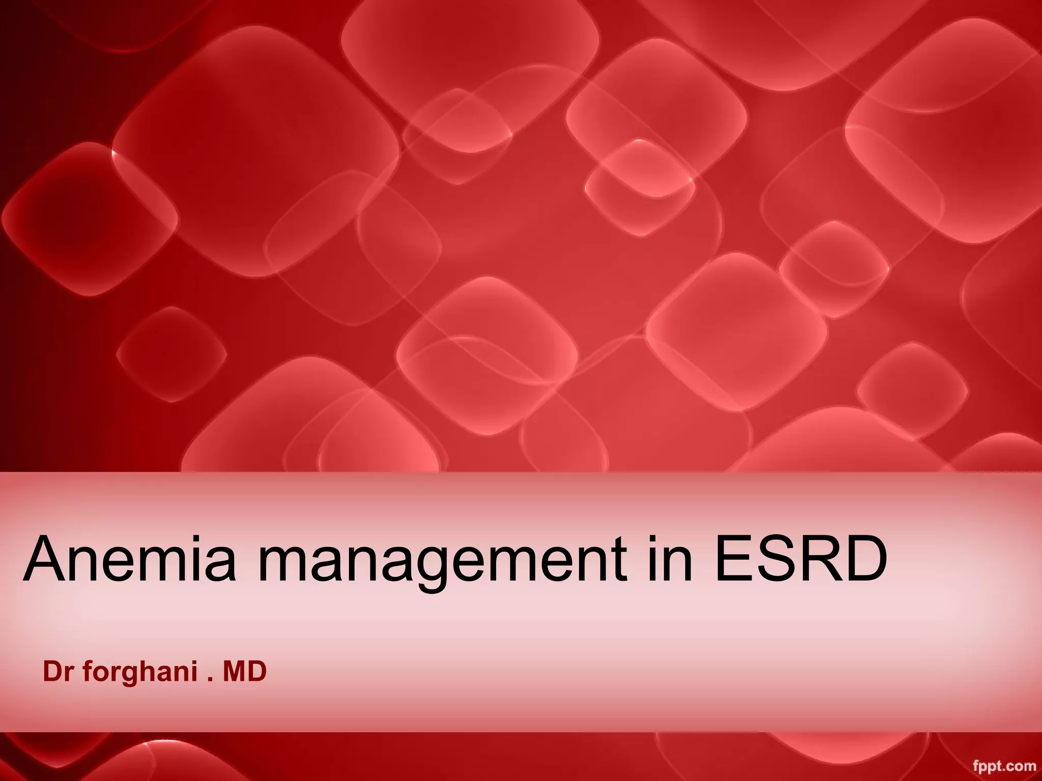 Renal anemia | PPT